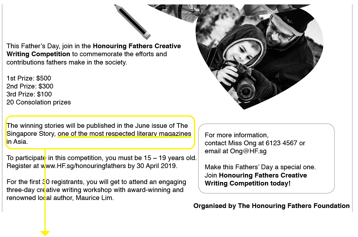 Books & People | Honouring Fathers | Visual Text | Question 02 with Answer